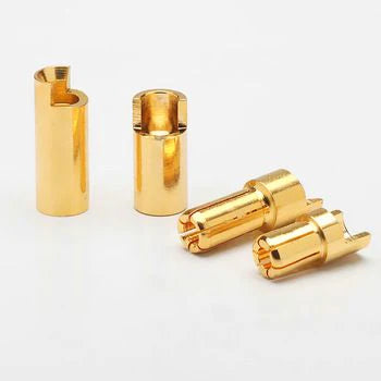 ROUND GOLD CONNECTOR M&F 6.0mm 3 pr – JR Airsail